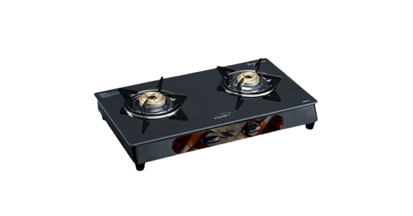 V-GUARD Glass Top Gas Stove | 2 Burner | VGM 2A